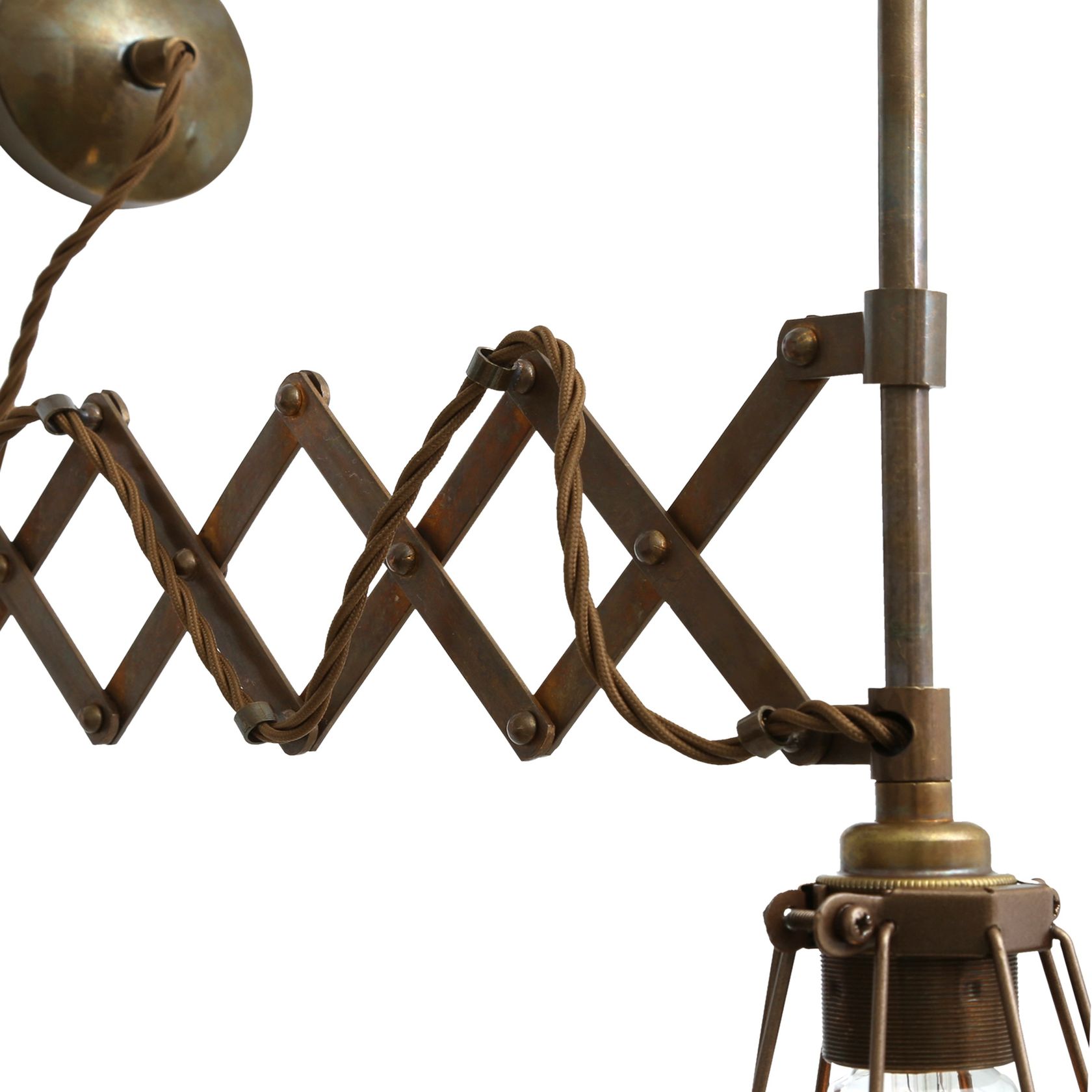 CALIS SCISSOR ARM CAGE LIGHT By Mullan Lighting