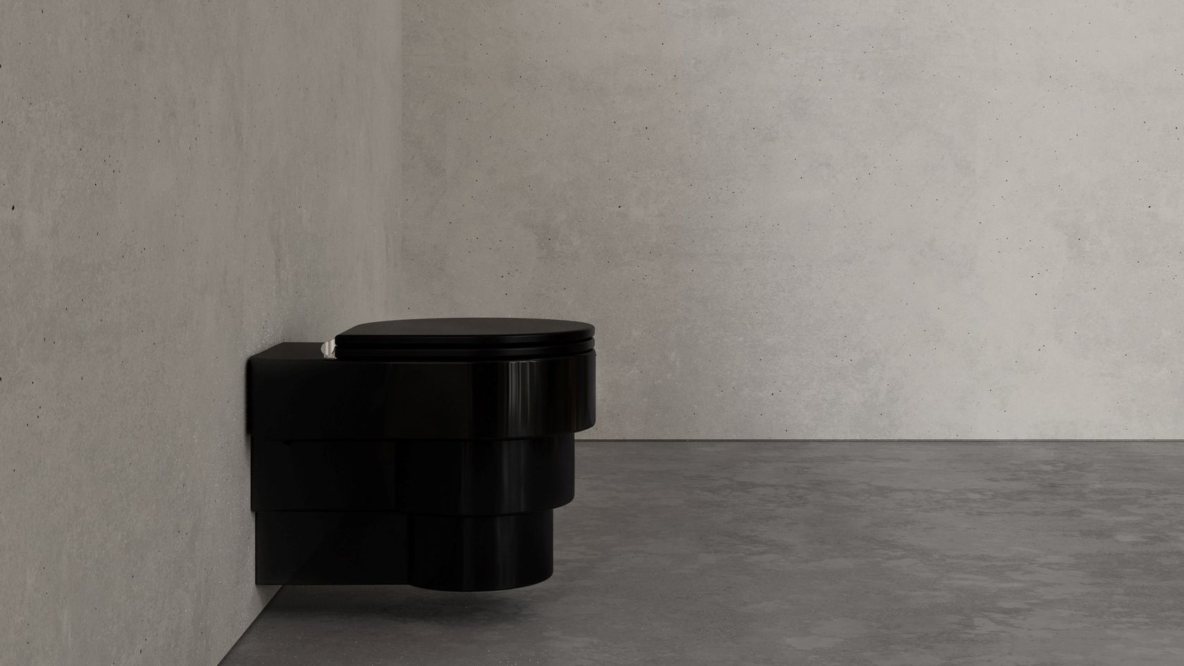 CALLIPYGE NOIR WC suspendu en céramique By Trone