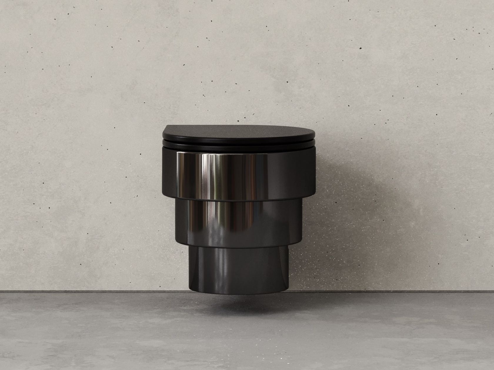 Wall-hung ceramic toilet CALLIPYGE ORIGINALS METAL BLACK Callipyge ...