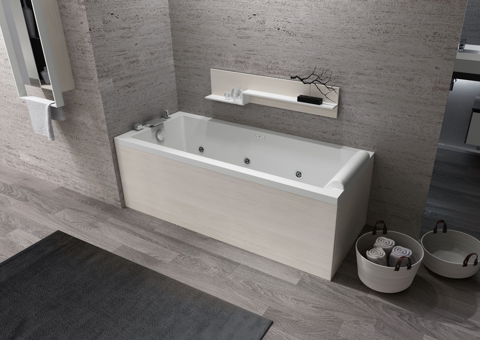 Vasca da bagno rettangolare CALOS - NOVELLINI - Edilportale