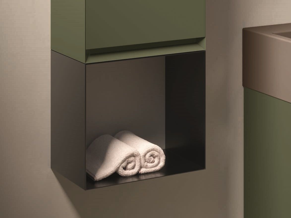 CAMALEO Steel bathroom wall shelf By COLAVENE