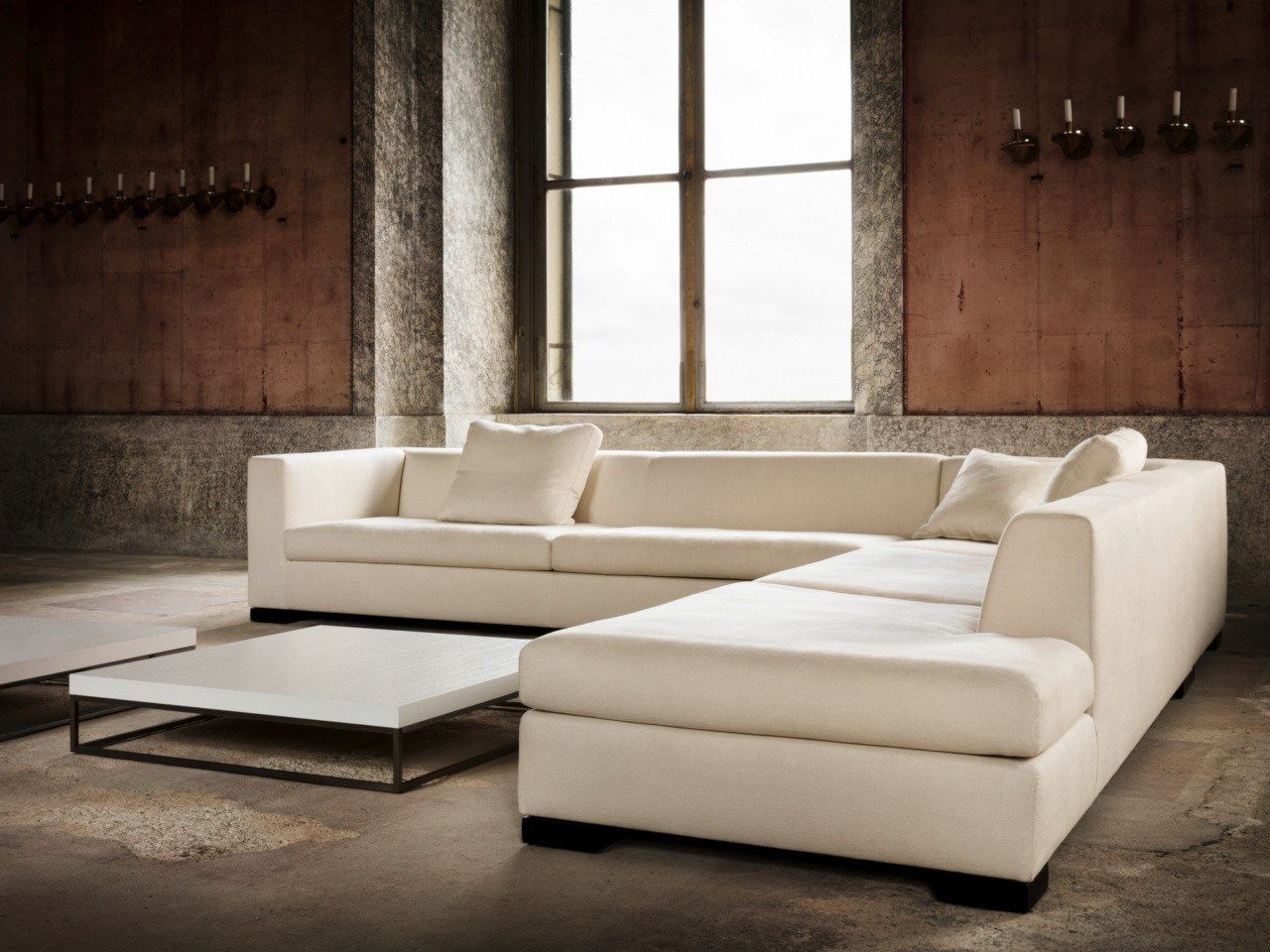 Modular fabric sofa with chaise longue CAMIN REVISITED By Wittmann ...