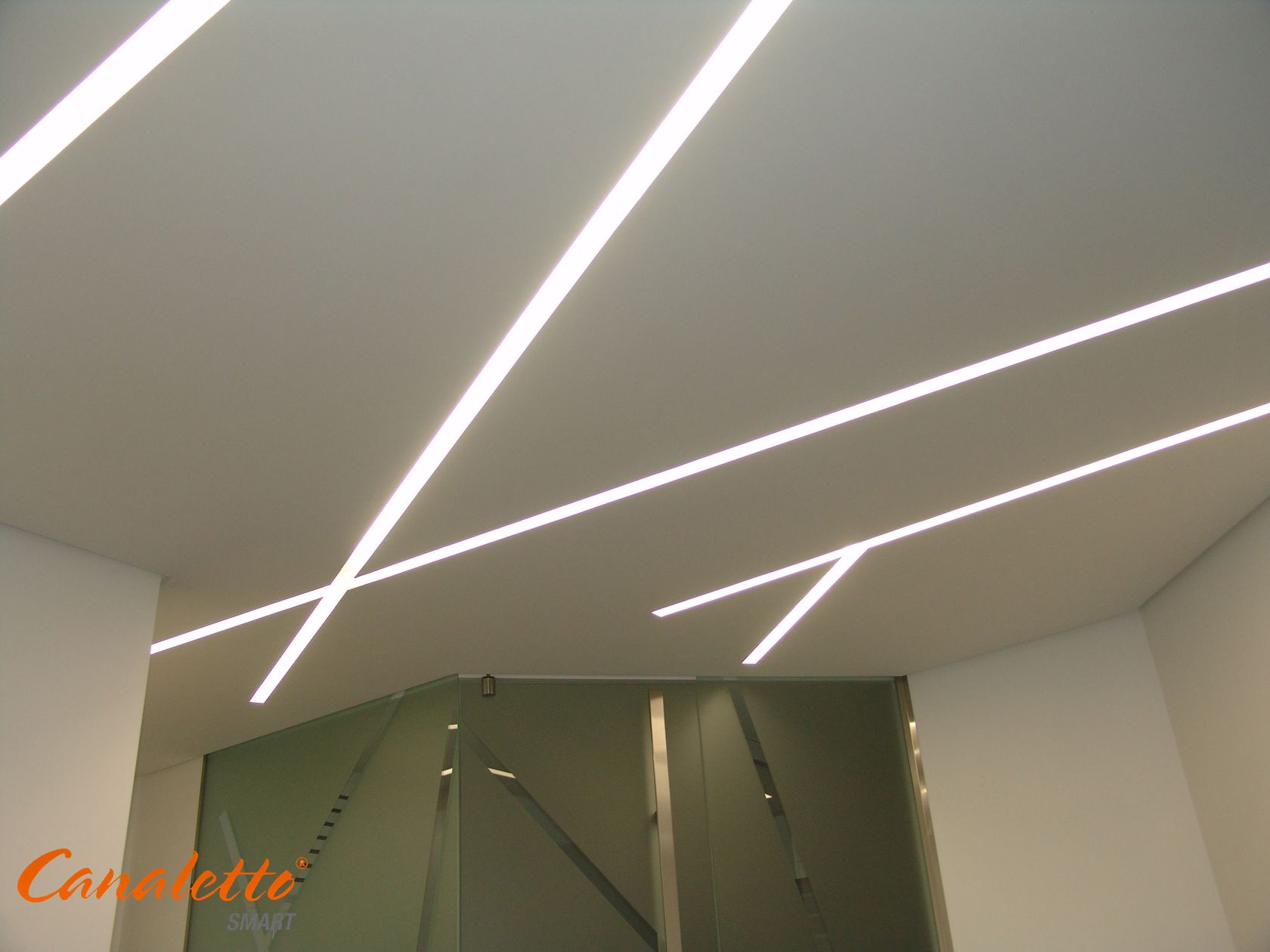 MDF linear lighting profile CANALETTO DOPPIO OPEN LED By CANALETTO SMART