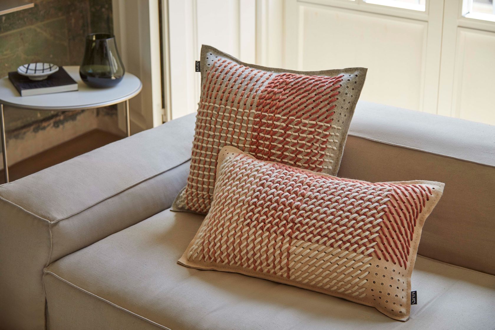CANEVAS GEO CORAL | Square cushion Canevas Geo Collection By GAN design ...