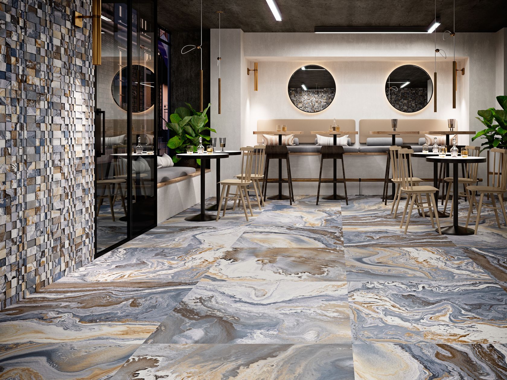 CANYON Indoor/outdoor recycled material wall/floor tiles By Land ...