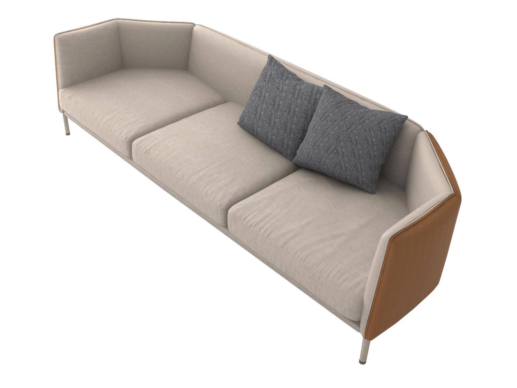 3 seater fabric sofa CAPTURE By ENNE design Carlo Colombo