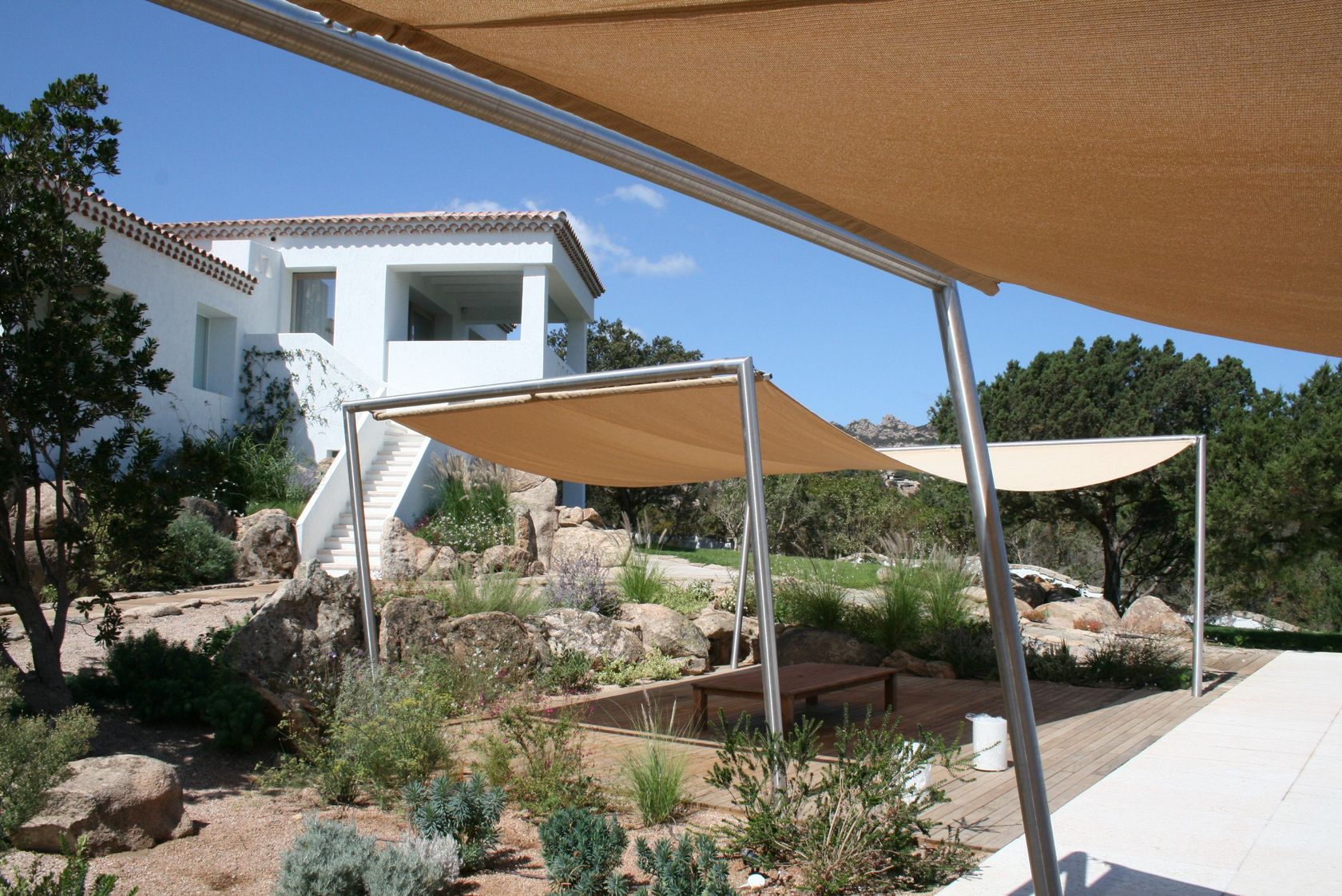 Stainless steel gazebo CARLOFORTE SAIL By UNOSIDER