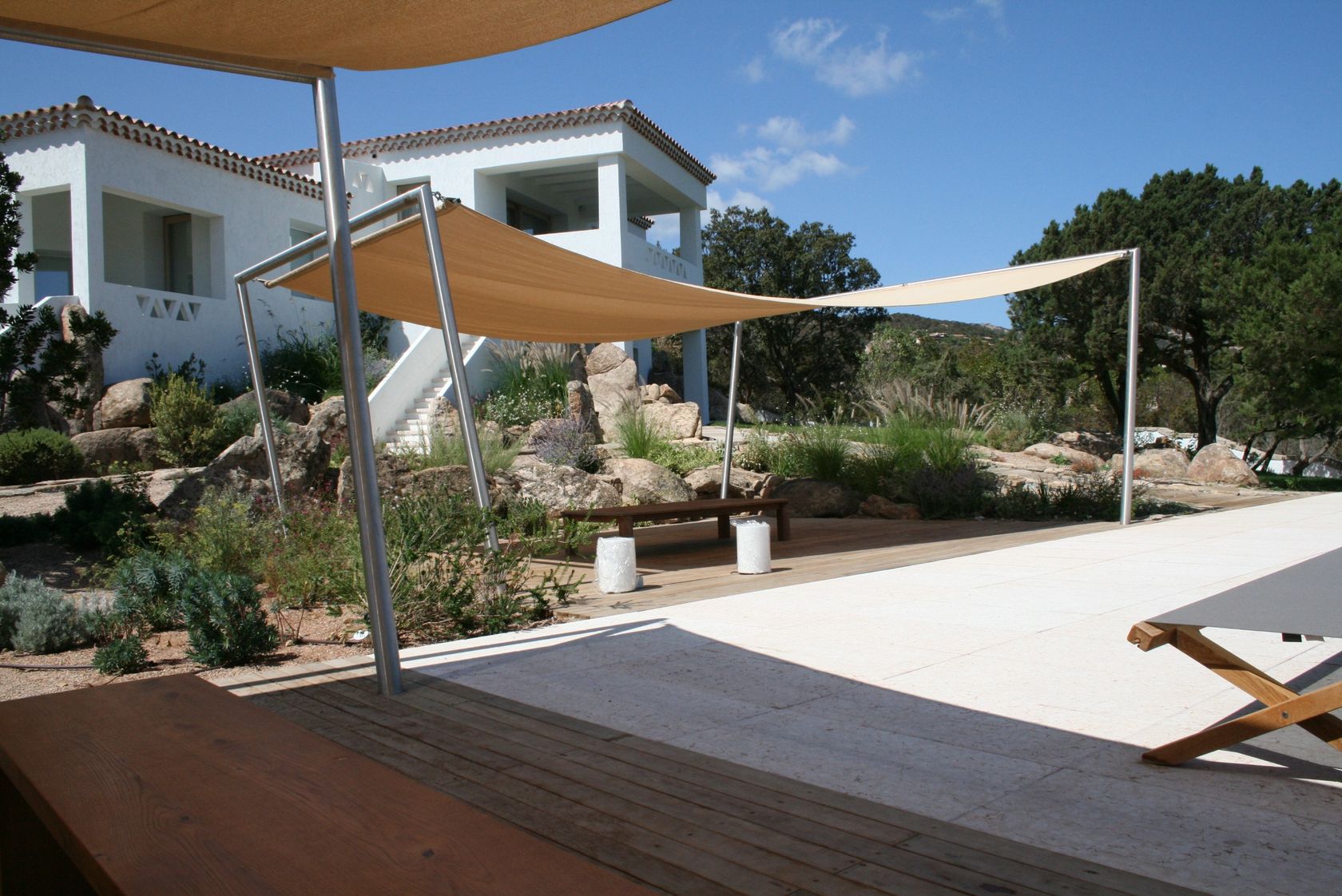 Stainless steel gazebo CARLOFORTE SAIL By UNOSIDER