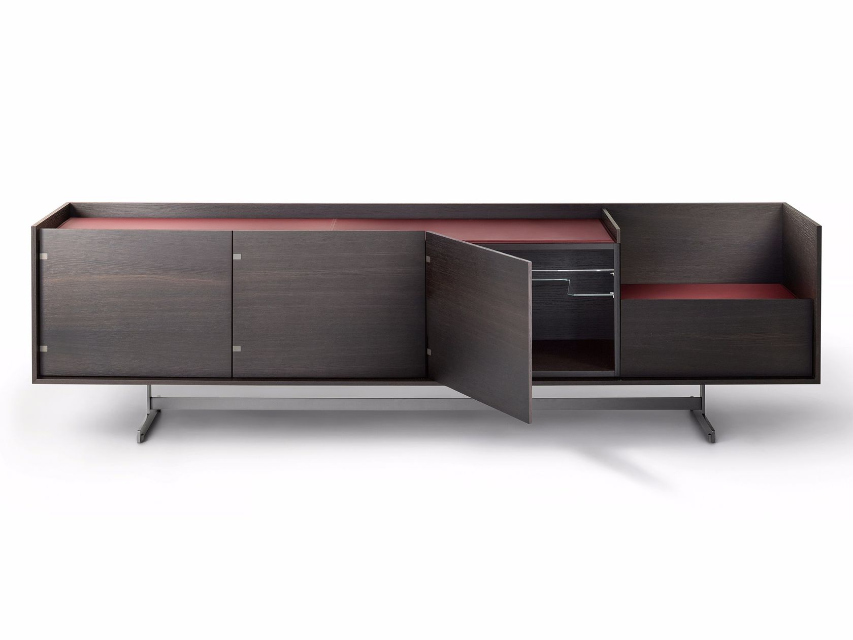 Oak sideboard CASES By Lema design Francesco Rota