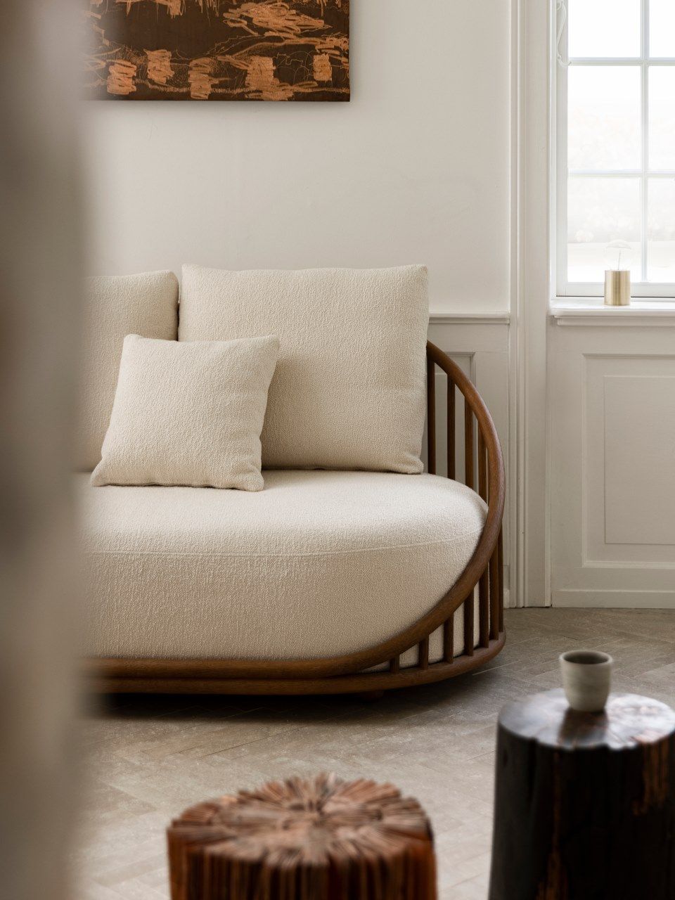 CASK 3 seater rattan sofa By EXPORMIM | design Norm Architects