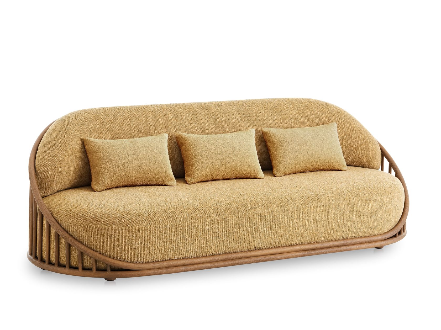 CASK 3 seater rattan sofa By EXPORMIM | design Norm Architects