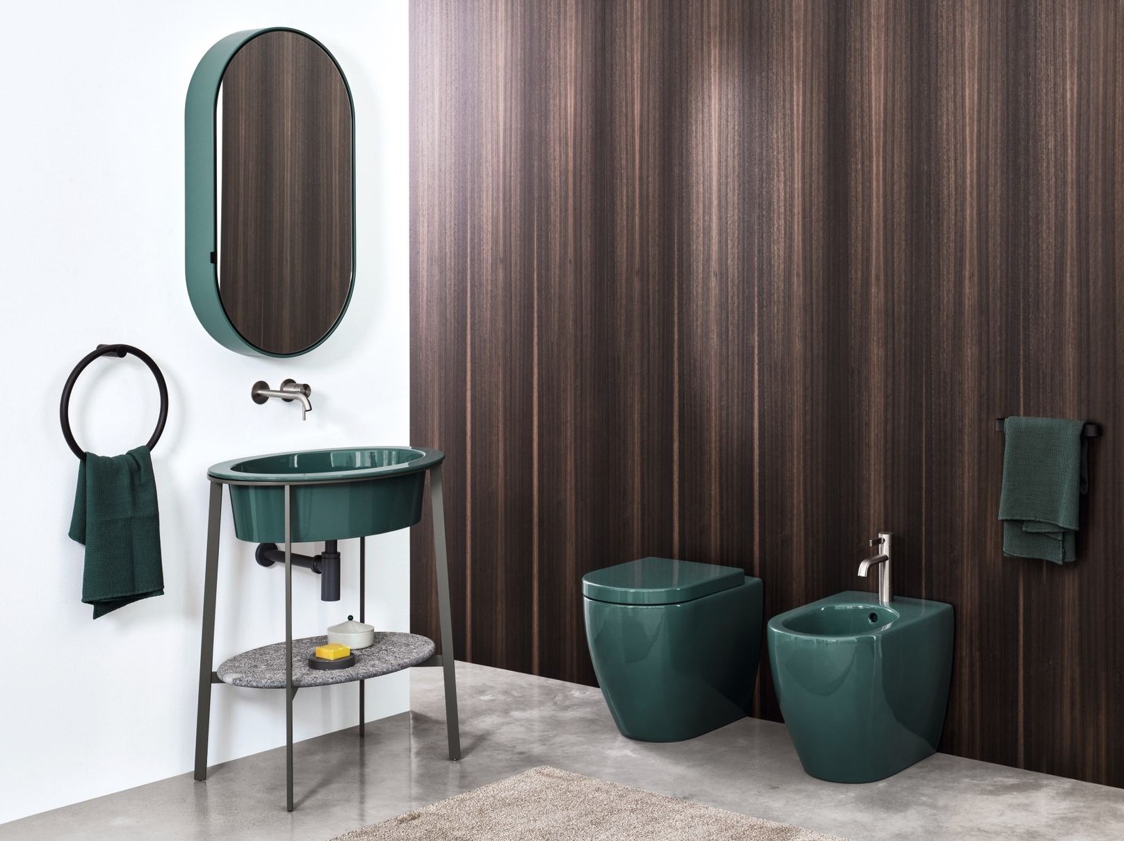 CATINO OVALE Floor-standing single vanity unit By Ceramica Cielo ...