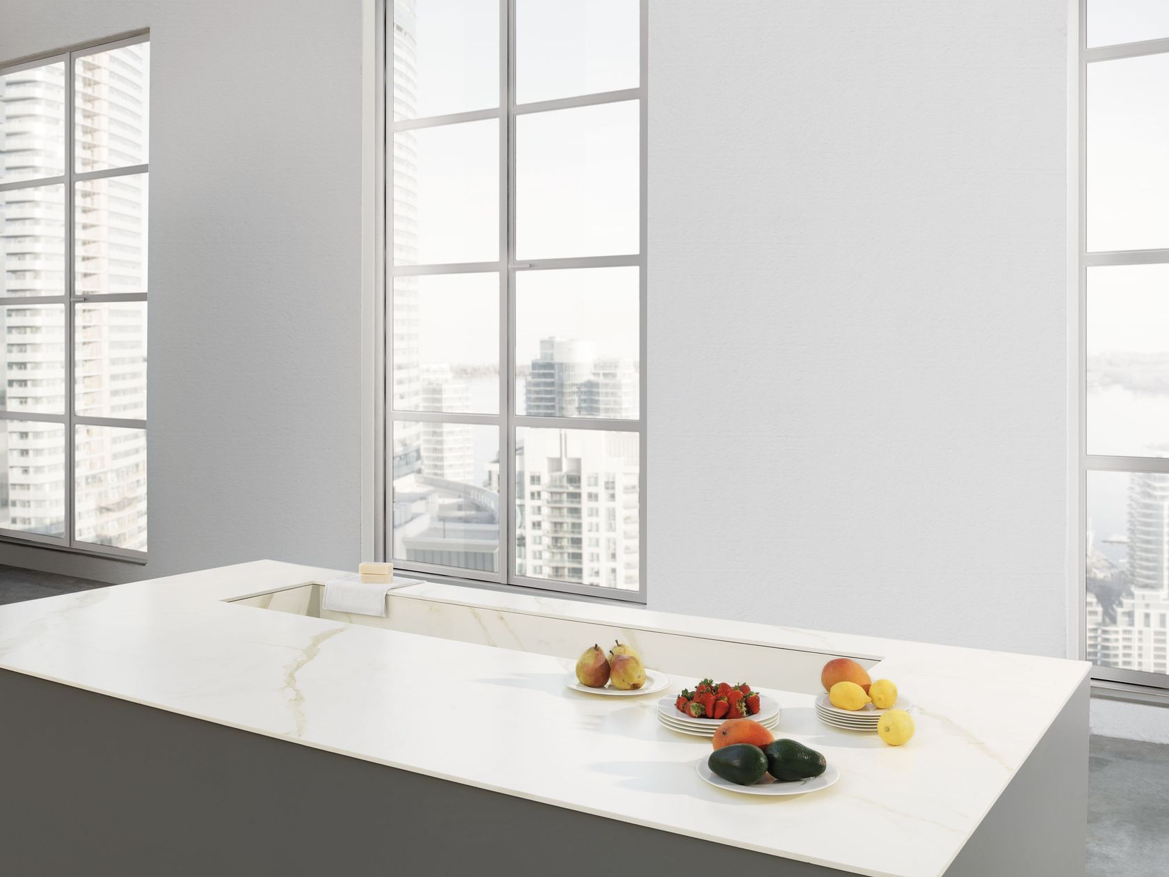 FURNISHING - I NATURALI Ceramic kitchen worktop By Laminam