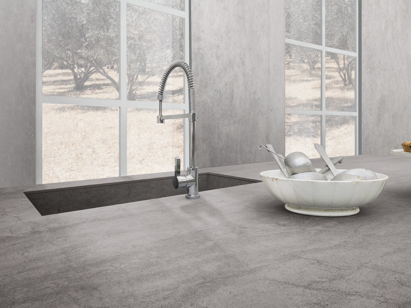FURNISHING - I NATURALI Ceramic kitchen worktop By Laminam