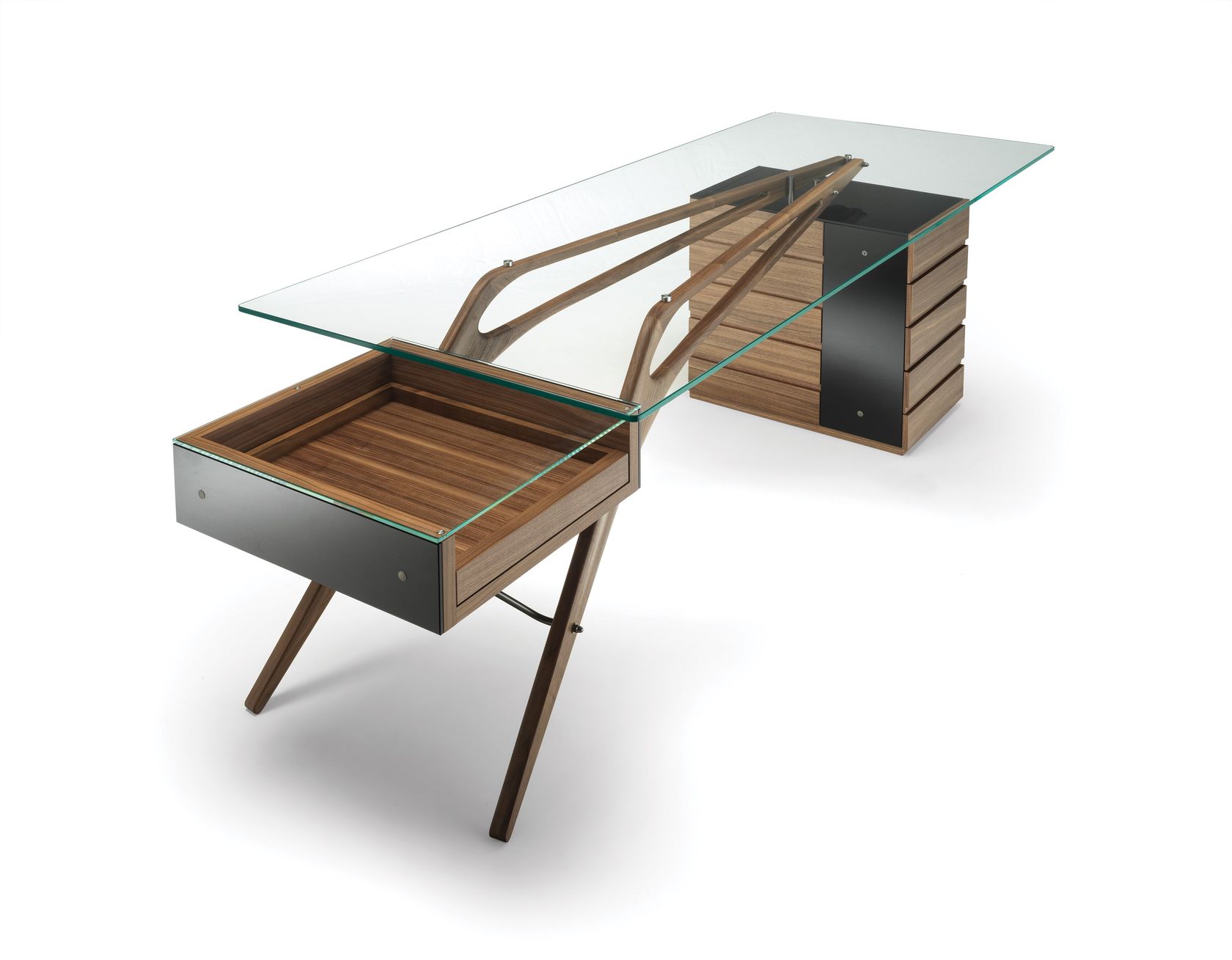 CAVOUR CM Writing desk By Zanotta | design Carlo Mollino