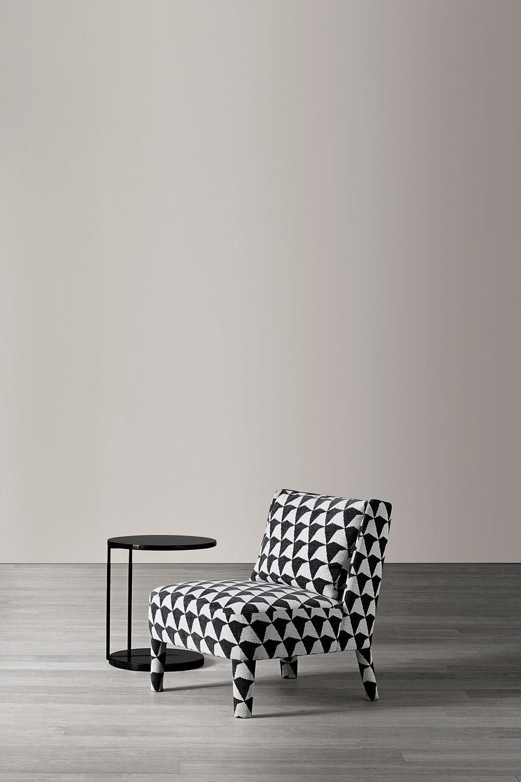 Upholstered fabric armchair CECILE By Meridiani