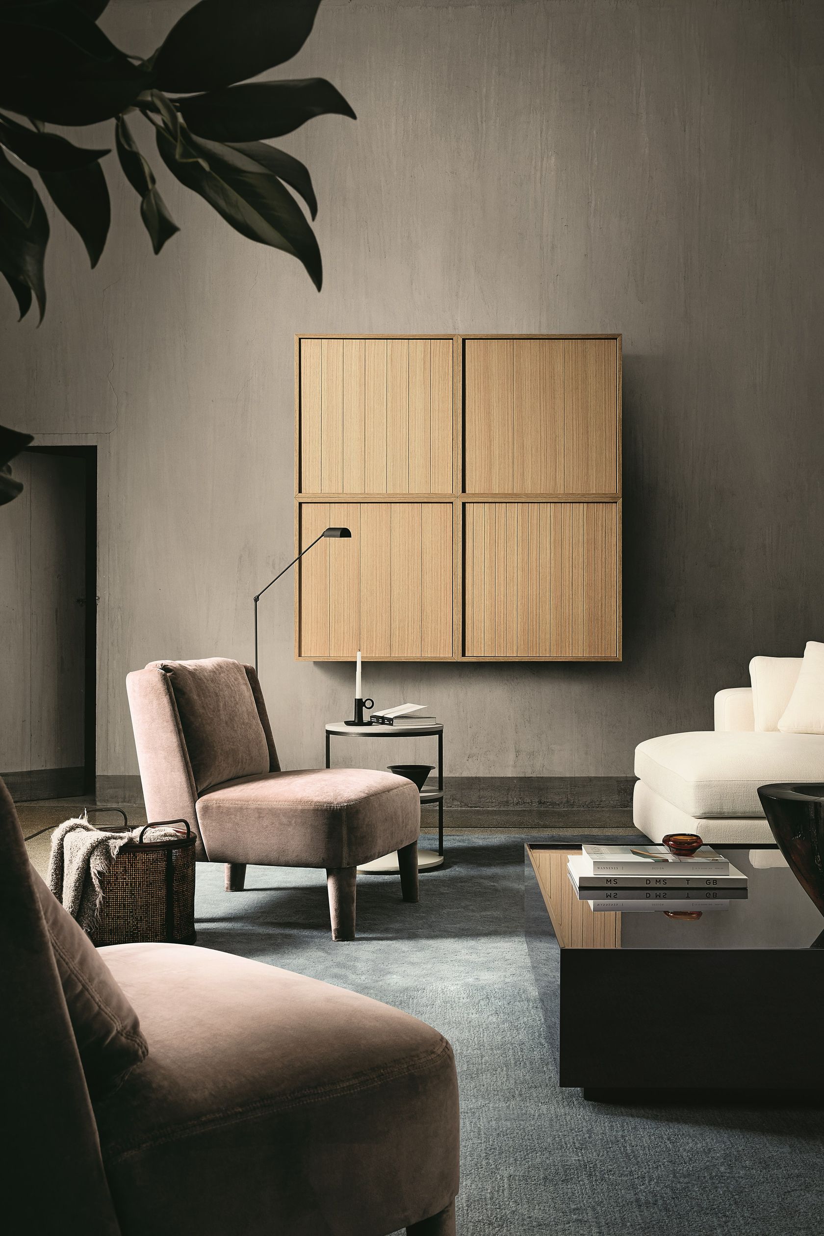 Upholstered fabric armchair CECILE By Meridiani