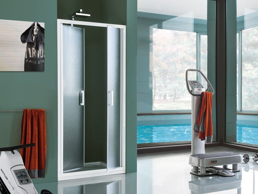 CEE ART | Shower cabin with sliding door Corner rectangular shower ...
