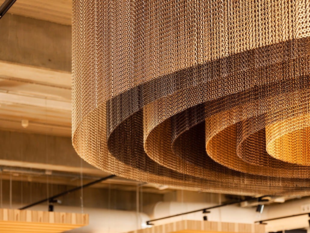 CEILING CONCENTRIC ROUND Aluminium chain curtain By Kriskadecor