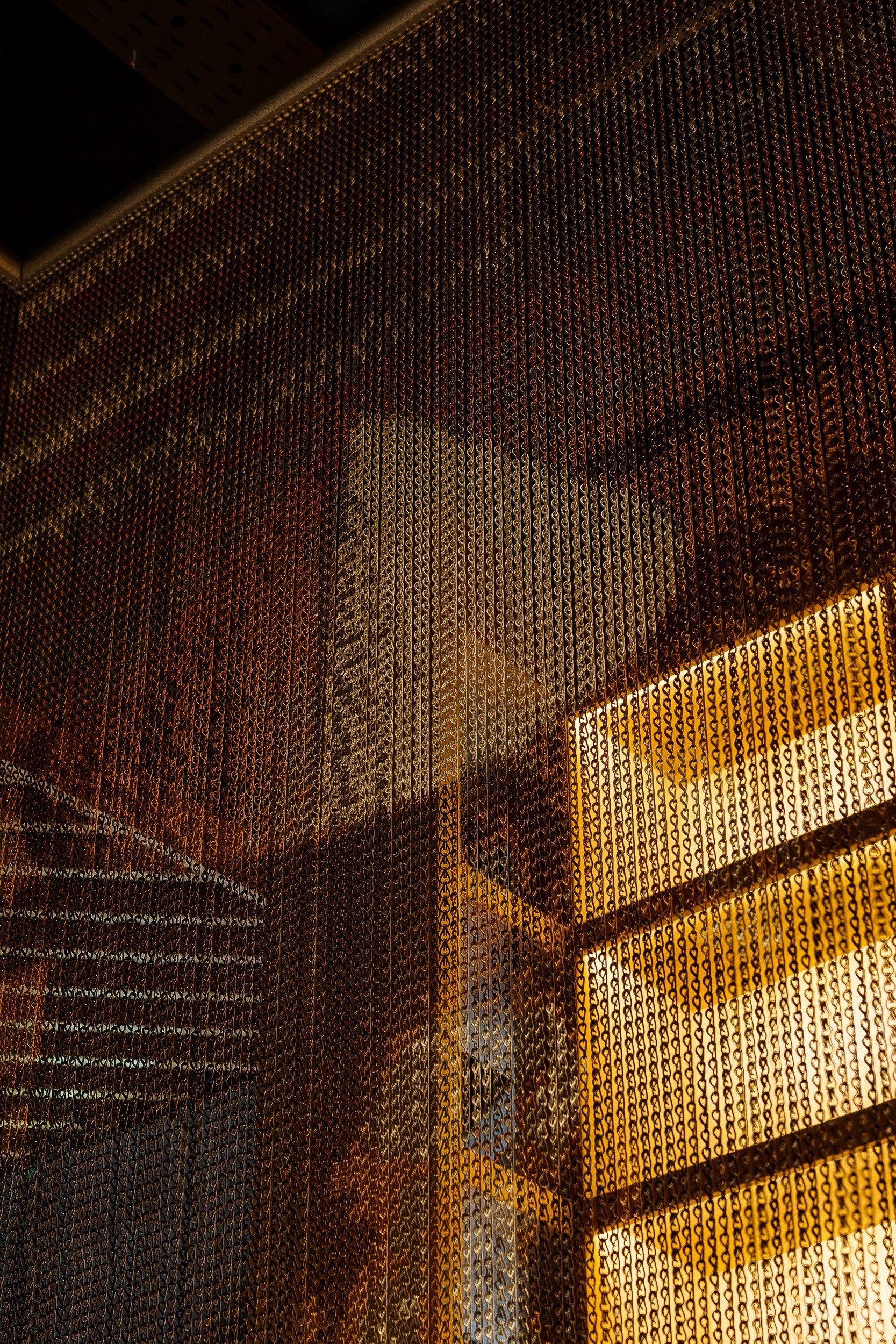 Tenda a fili in alluminio CEILING CONCENTRIC SQUARE By Kriskadecor