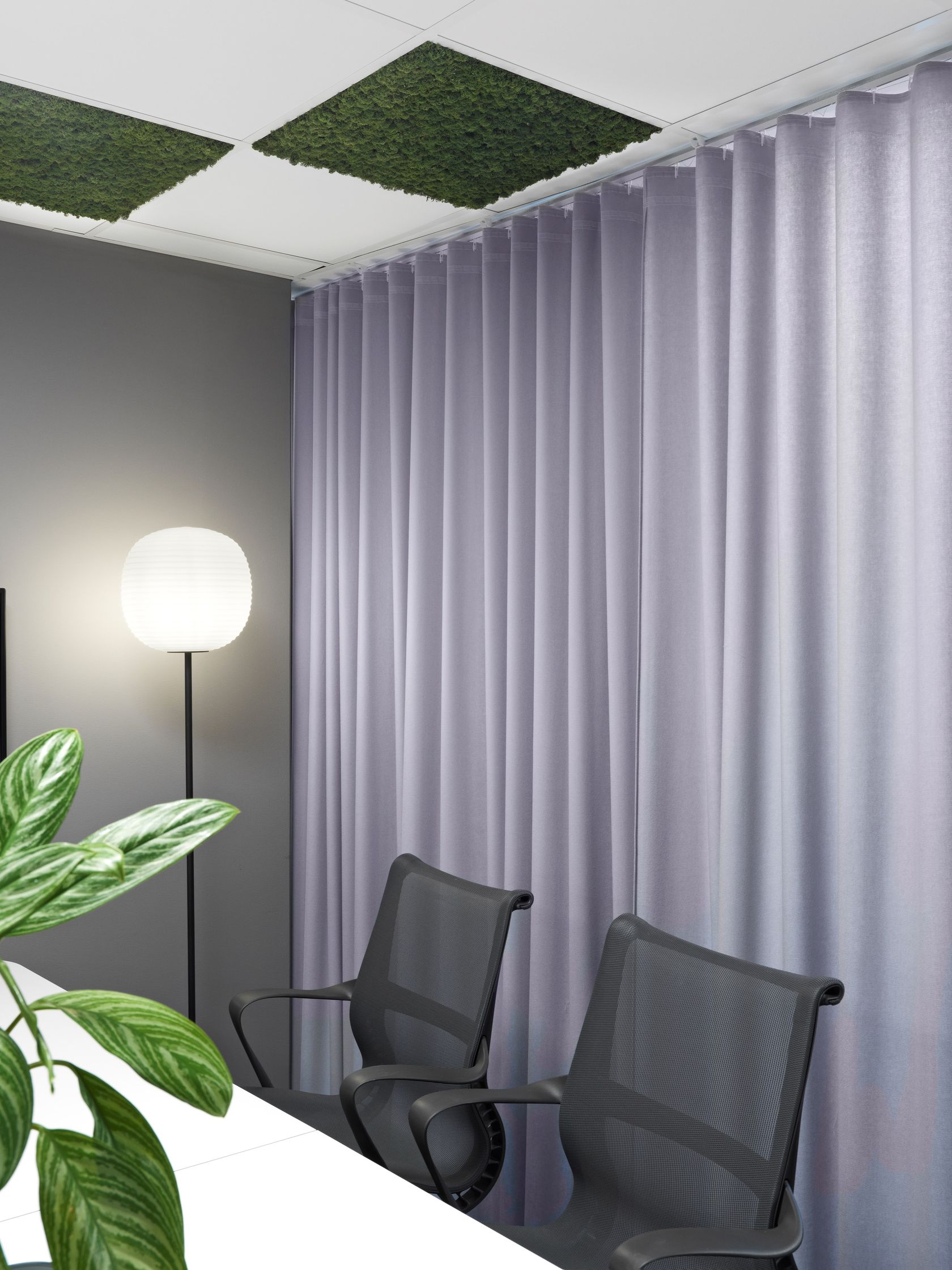CEILING Acoustic Moss ceiling panels By Nordgröna