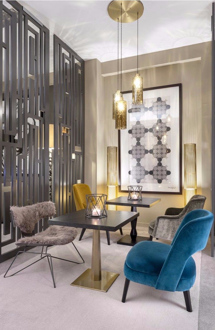 Fabric easy chair CELINE By Hamilton Conte Paris