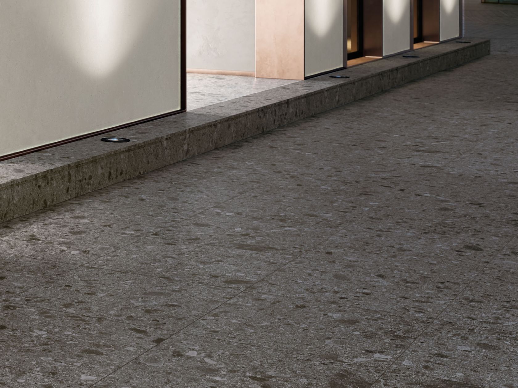 Revestimento de pisos/paredes de grés porcelânico com efeito de pedra ...