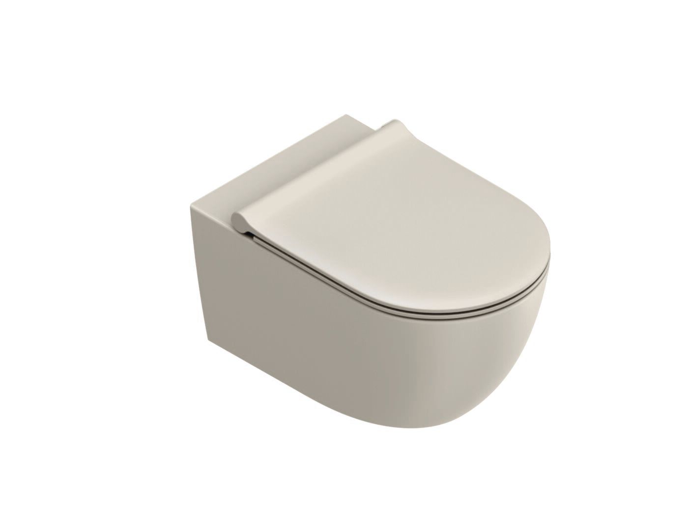 SFERA 55x35 Wall-hung rimless ceramic toilet By CERAMICA CATALANO