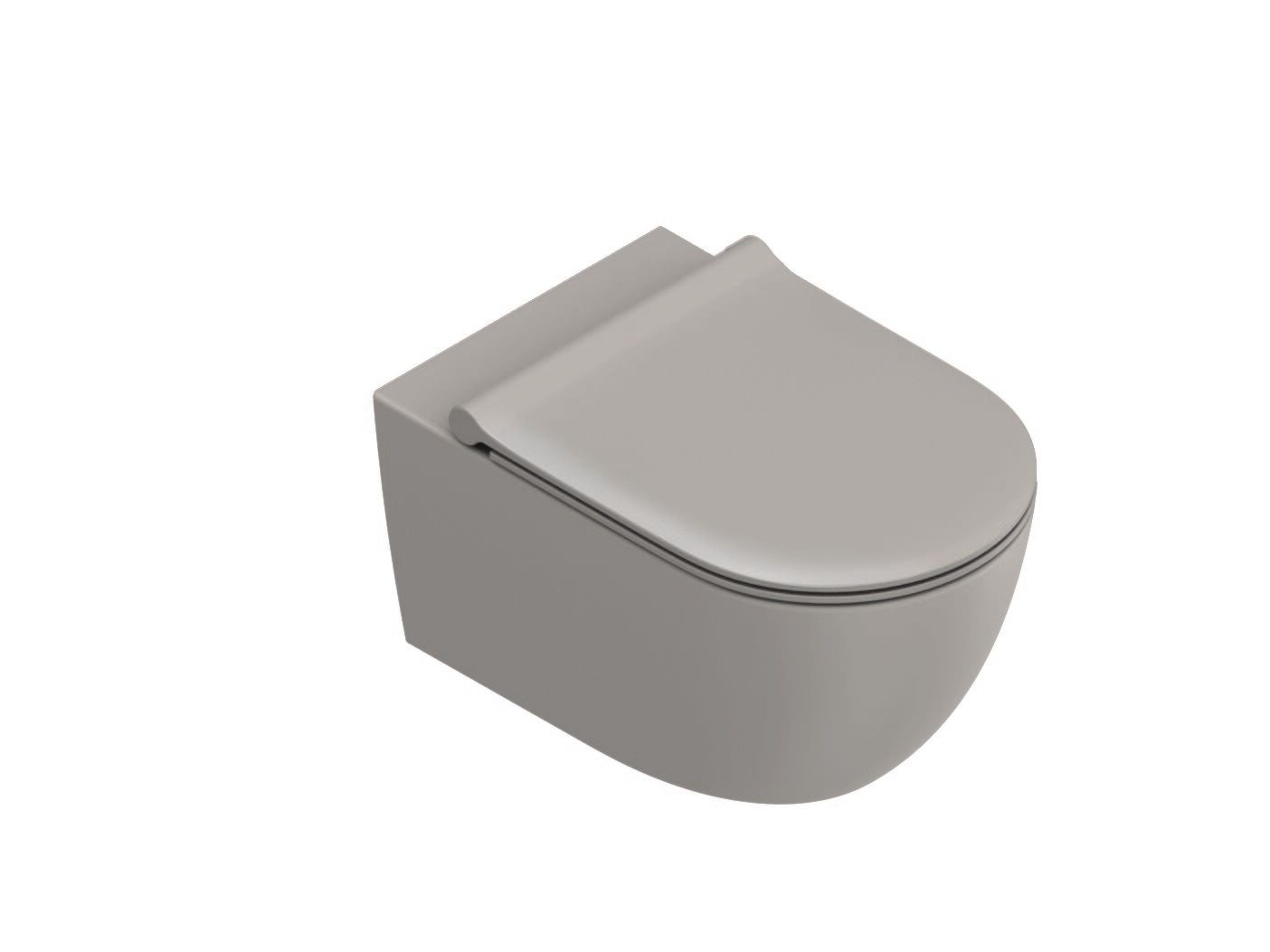 SFERA 55x35 Wall-hung rimless ceramic toilet By CERAMICA CATALANO