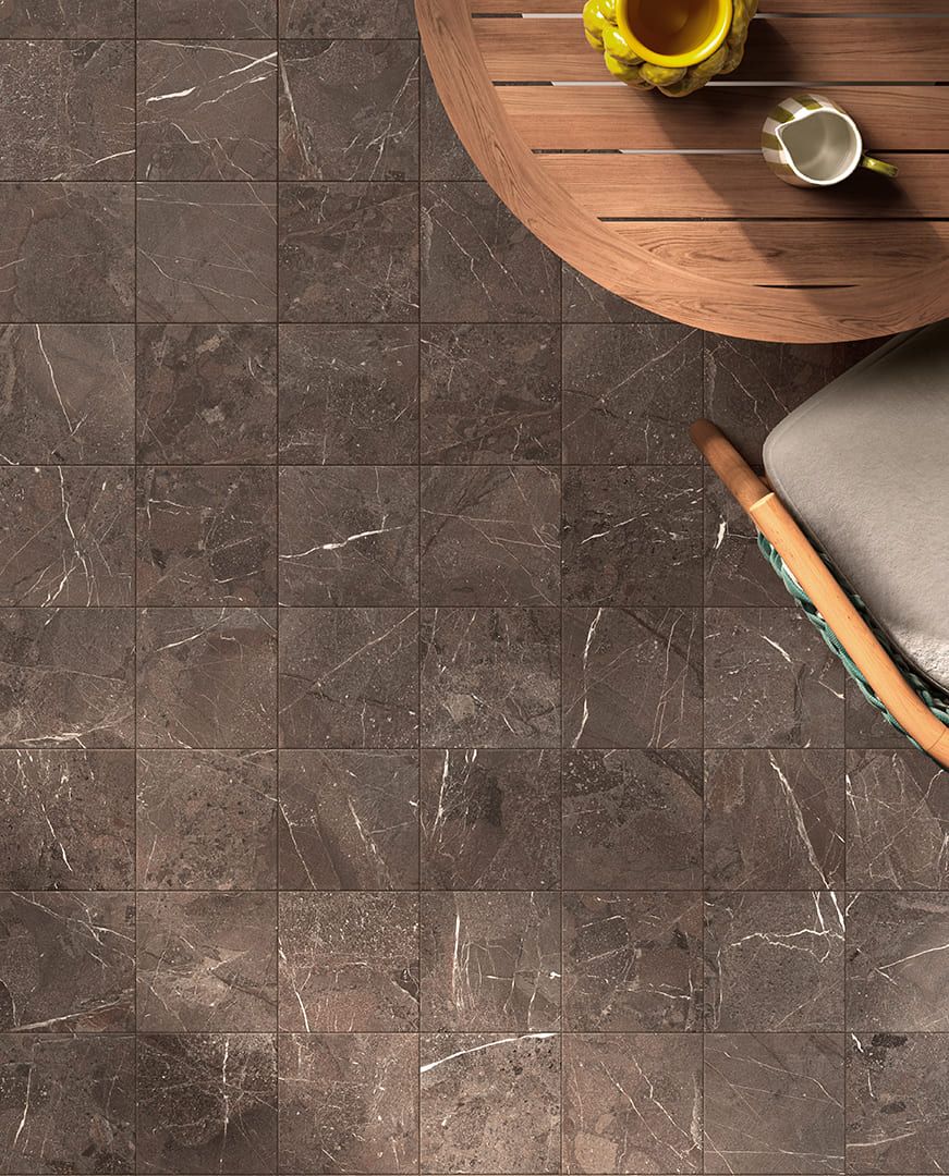 DIMORE Glazed porcelain stoneware wall/floor tiles with marble effect ...