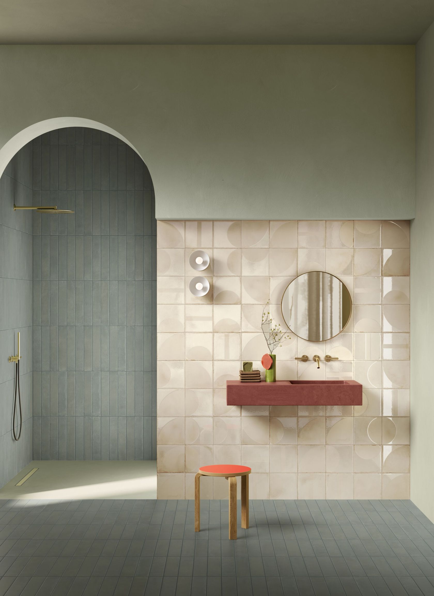 MANUFATTI Glazed porcelain stoneware wall/floor tiles By CERAMICA DEL CONCA