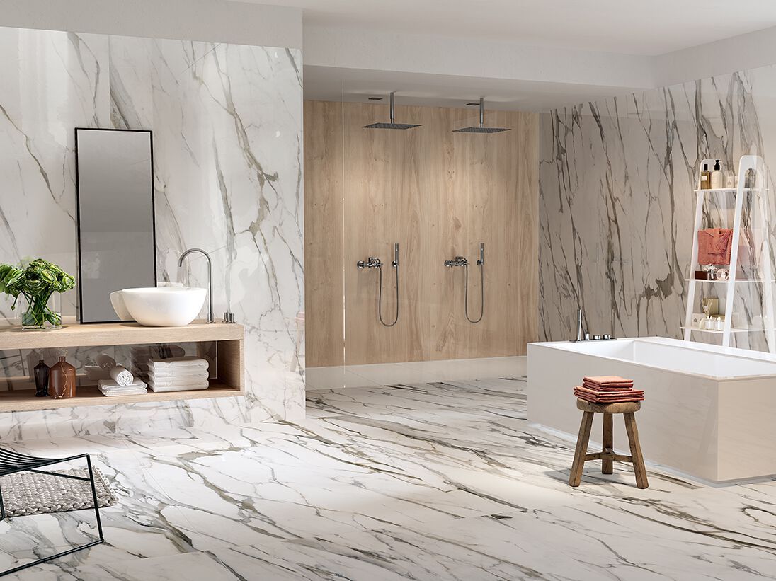 INFINITO 2.0 - BLACK PEARL Porcelain stoneware wall/floor tiles with ...