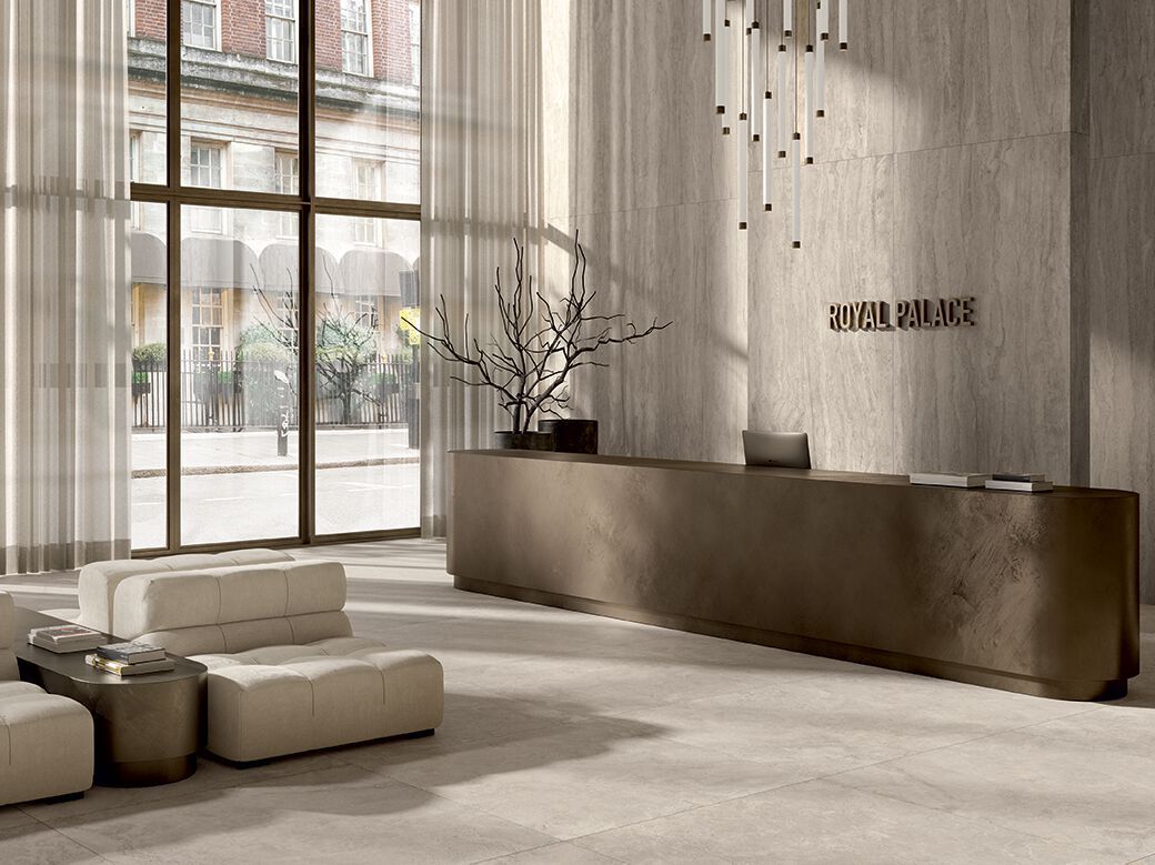 ROYAL TRAVERTINO - NAVONA CROSS Porcelain stoneware wall/floor tiles ...
