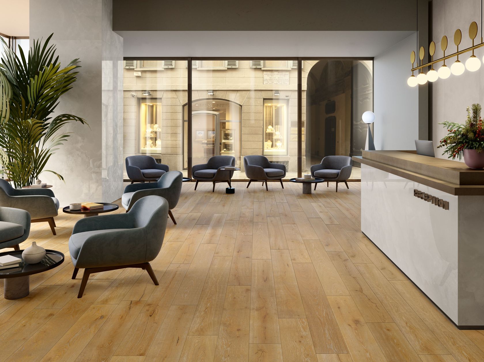 Unica is the new Keope wood-effect stoneware covering
