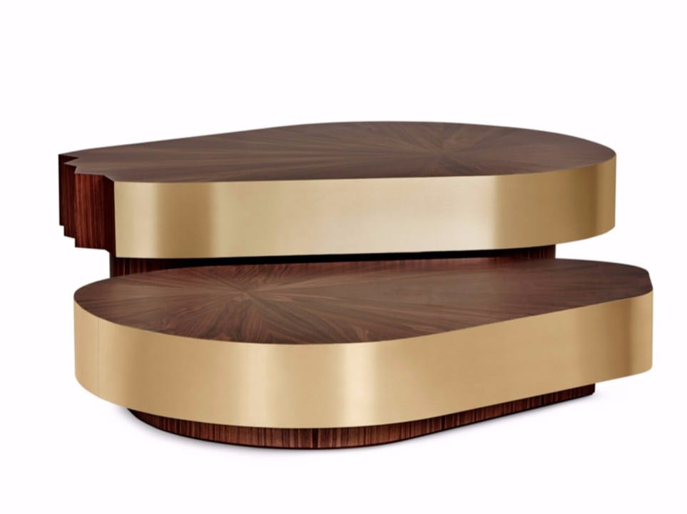 CERNE | Coffee table Wood veneer coffee table By Ginger & Jagger