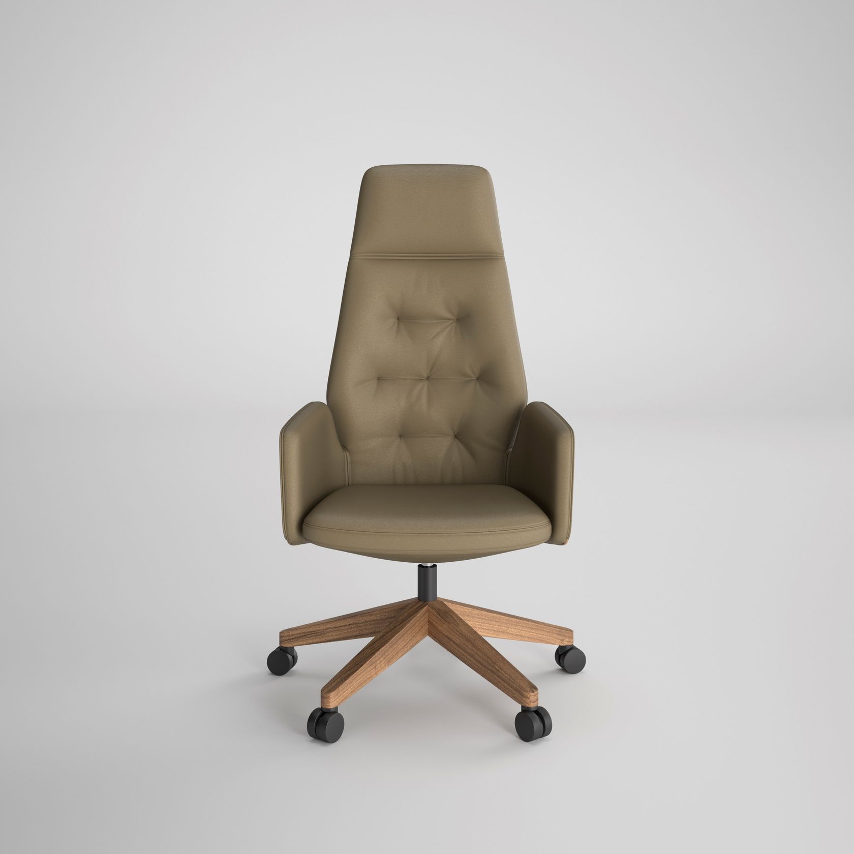 CHANNEL High-back leather executive chair By Ofifran | design Dorigo Design