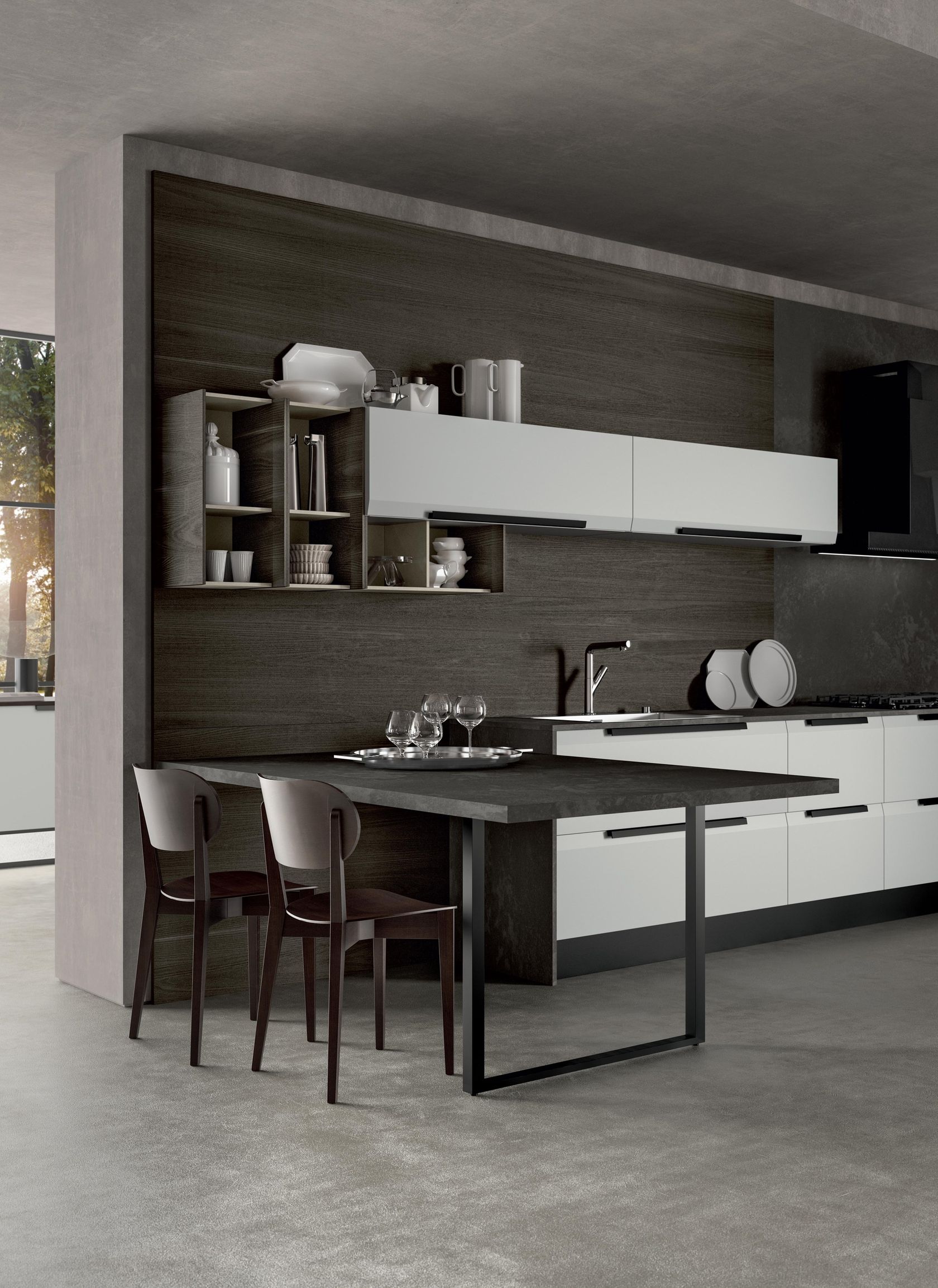 Cocina integral con península CHANTAL 04 By Febal Casa diseño Alfredo ...