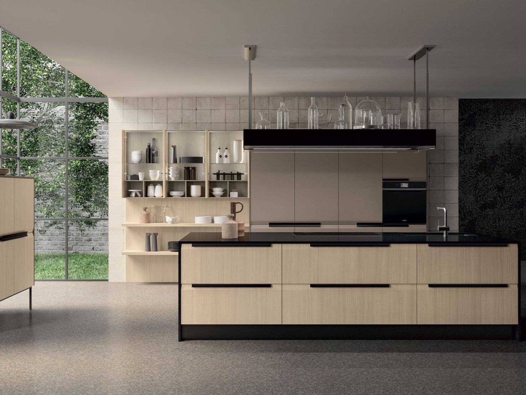 CHANTAL Fitted kitchen with island By Febal Casa | design Alfredo Zengiaro