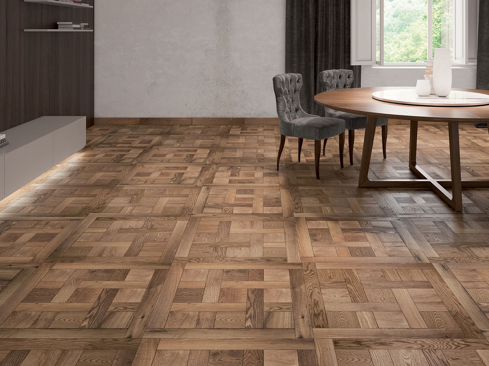 CHANTILLY 2 layers brushed wooden parquet By Alma by Giorio
