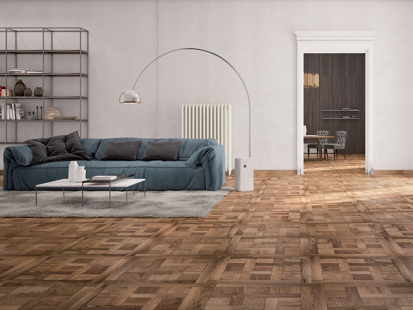 2 layers brushed wooden parquet CHANTILLY By Alma by Giorio
