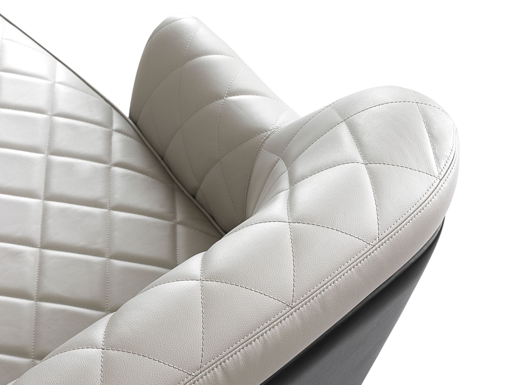 CHARLA Tufted leather chaise longue By LUXXU