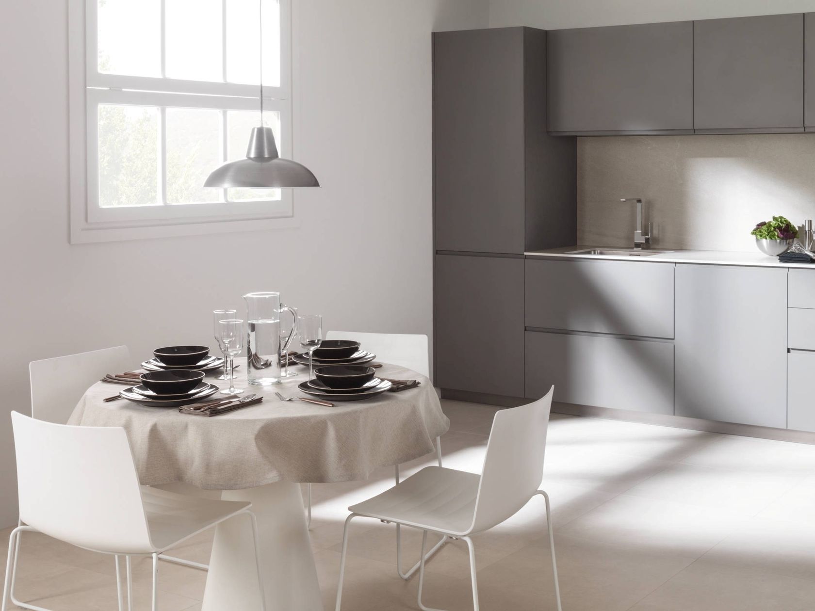 Direct light metal pendant lamp CHARLES By GAMADECOR