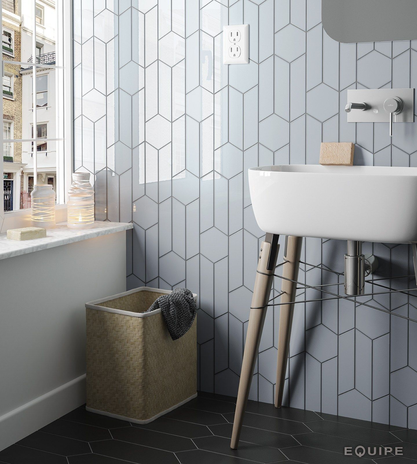 CHEVRON WALL By EQUIPE CERAMICAS