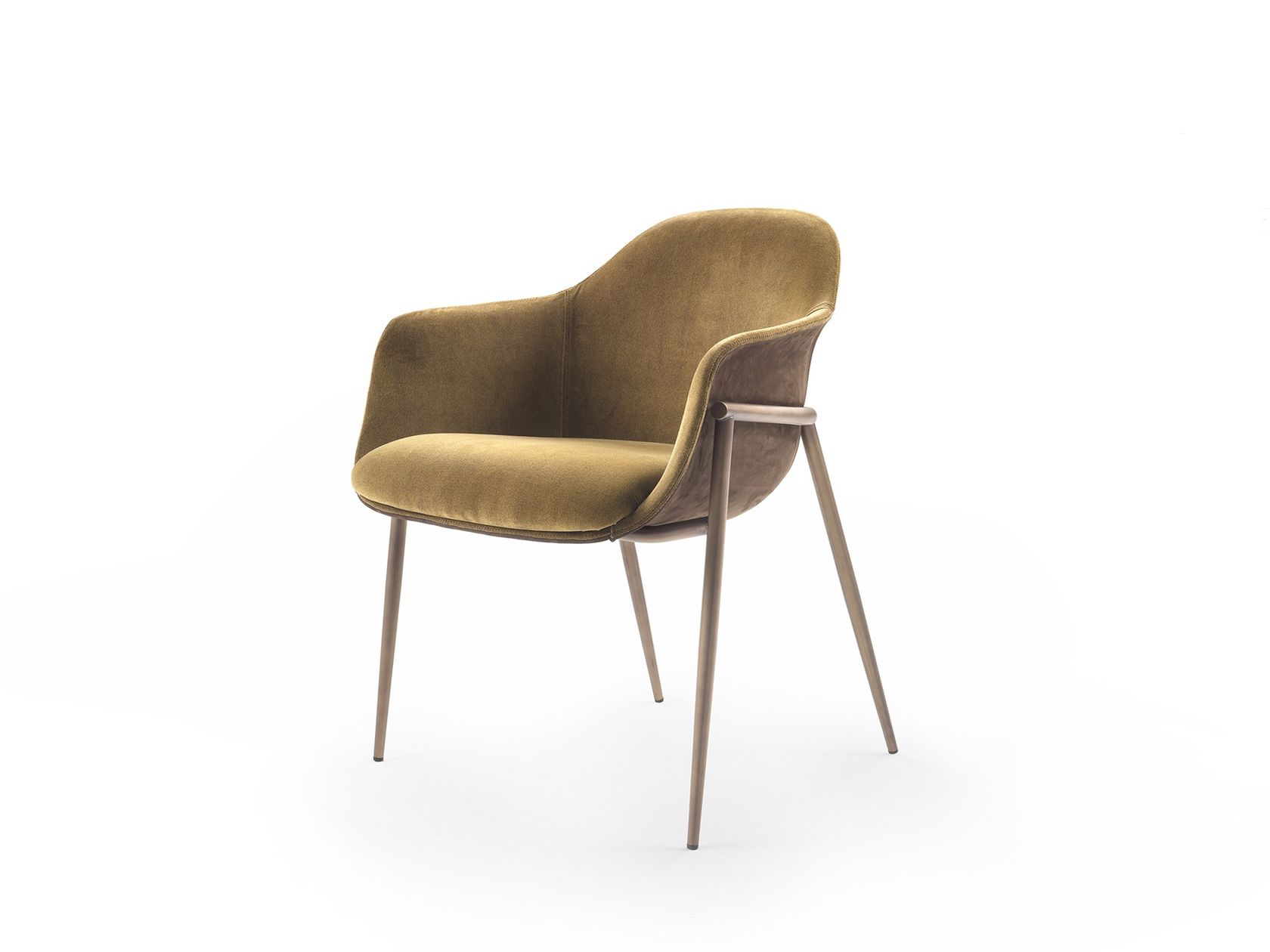 CHIA METAL Fabric chair with armrests By Marelli | design Stefano ...