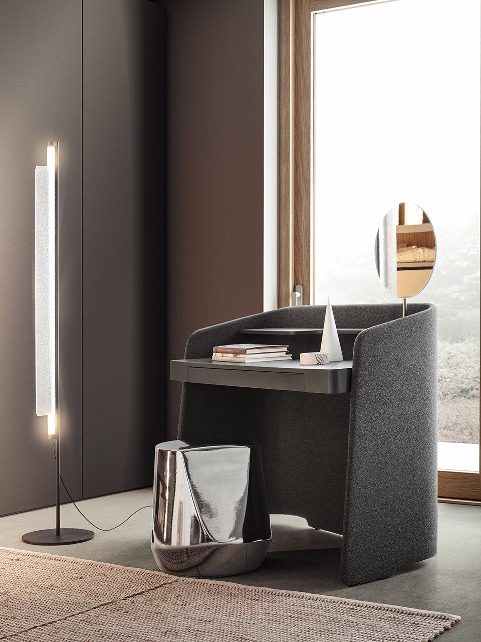 CHLOÉ VANITY Wooden dressing table By Pianca | design Emmanuel Gallina