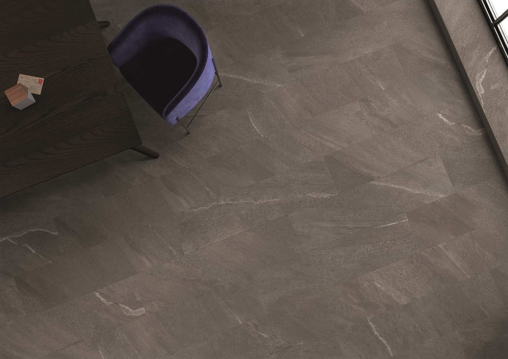 Porcelain stoneware wall/floor tiles with stone effect CHORUS TOBACCO ...