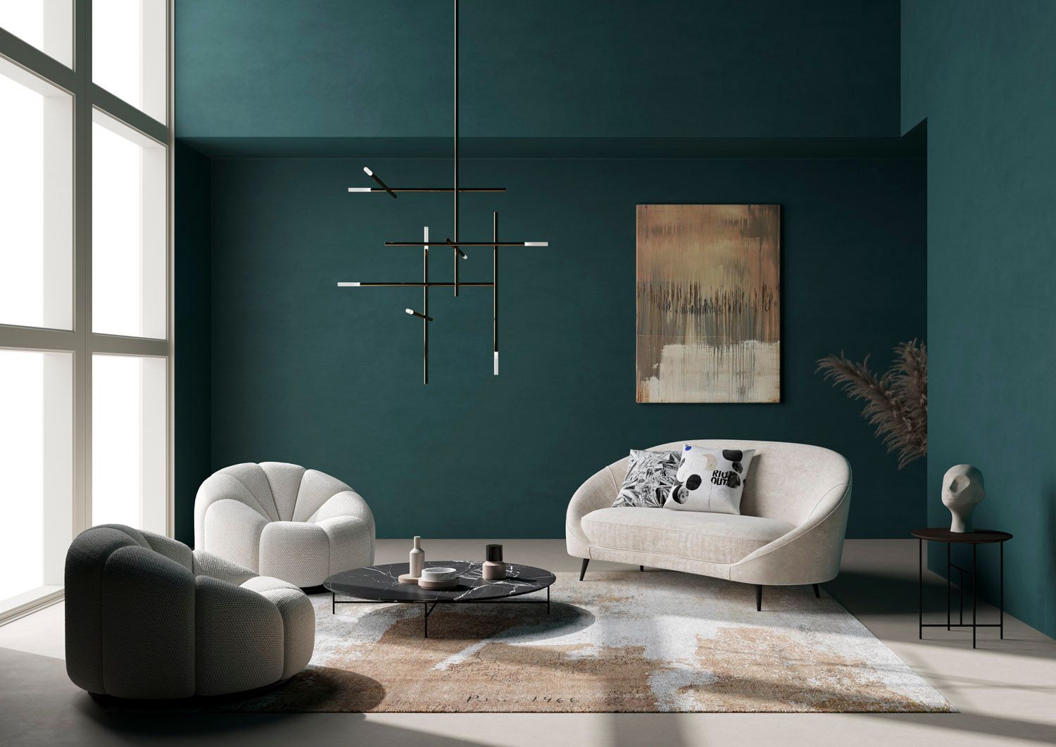 Handmade custom rug CHRISTIANIA PARIS 1966 DEVLIN Diamond Patina ...