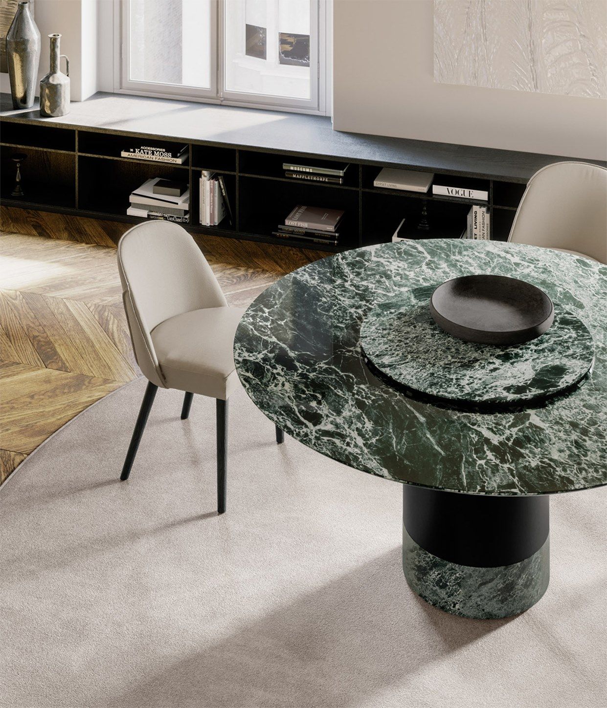 CILINDRO Round marble table By EFORMA | design Ollen Pal