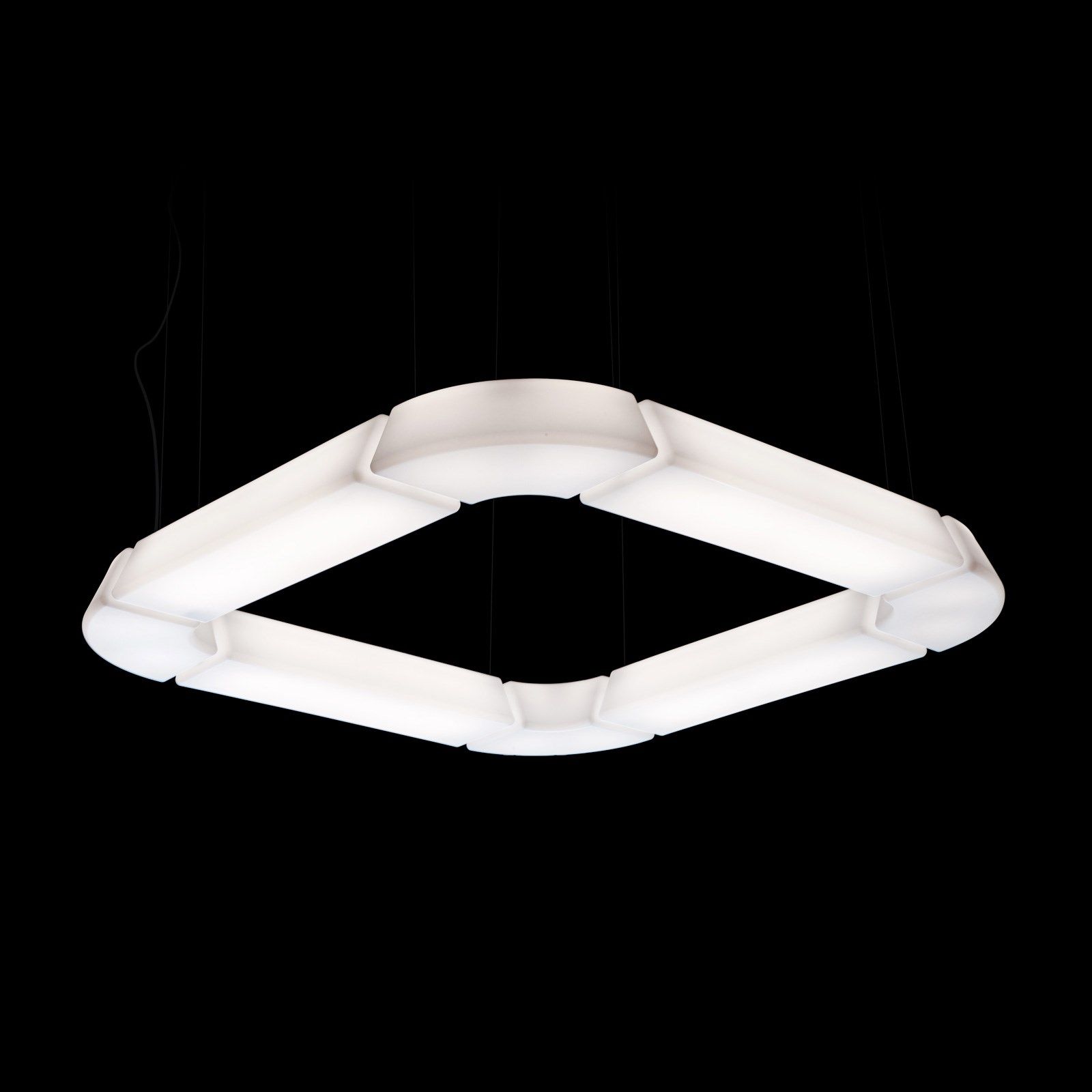 Polyethylene pendant lamp with dimmer CIRCULAR POL XXL By Martinelli Luce