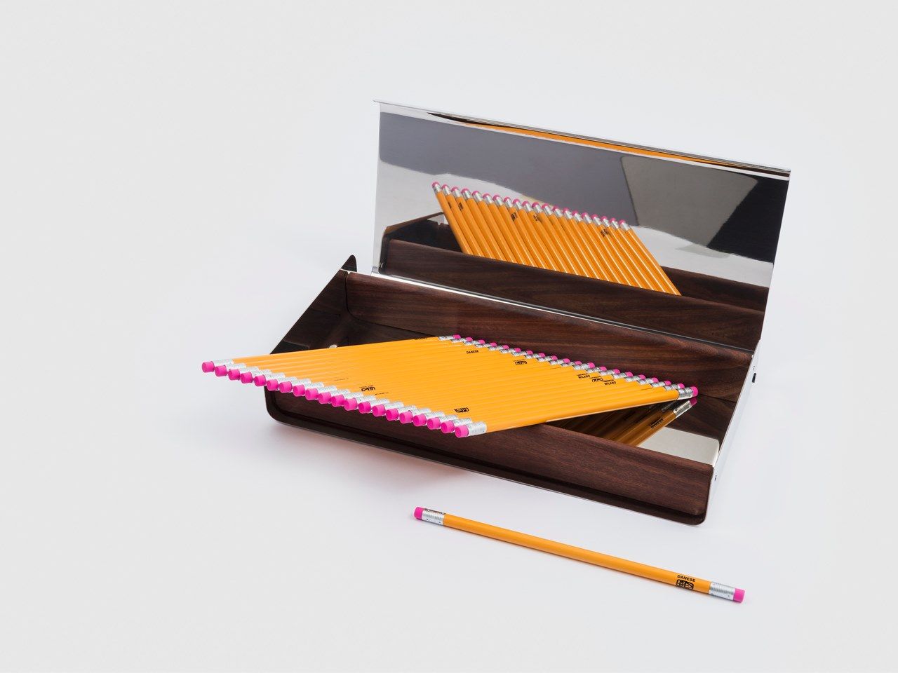 Stainless steel and wood storage box CITERA By Danese Milano design ...